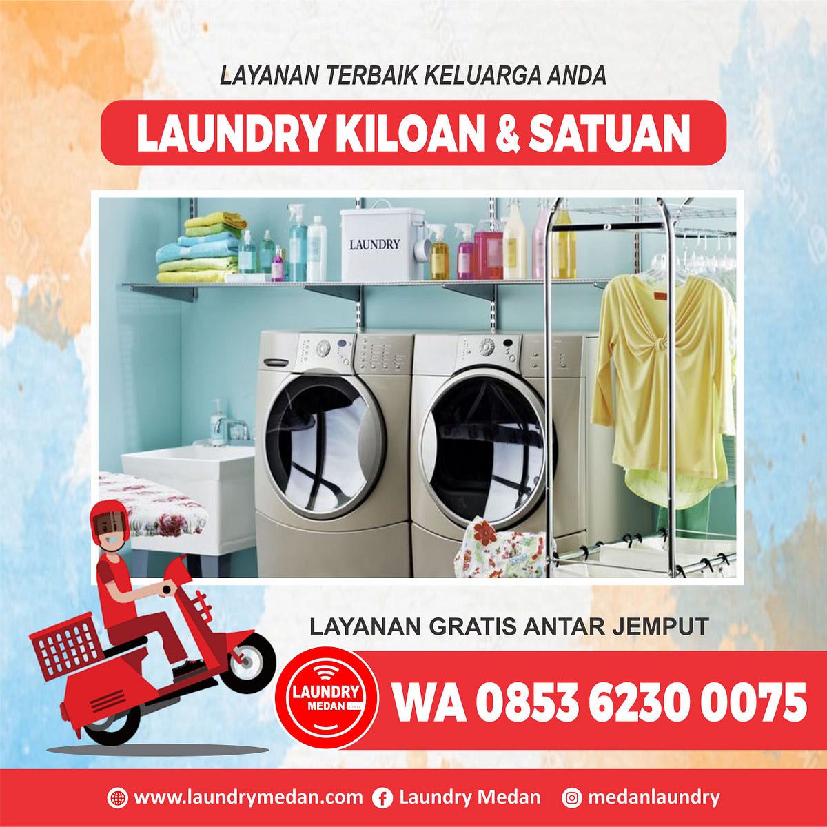 Kualitas Terbaik, WA 0853–6230–0075, Jasa laundry antar jemput Hotel ...