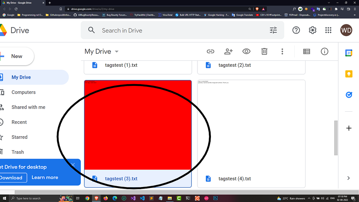 HTML Injection on Google Drive’s Thumbnail !! | by Sanket Sherkhane ...