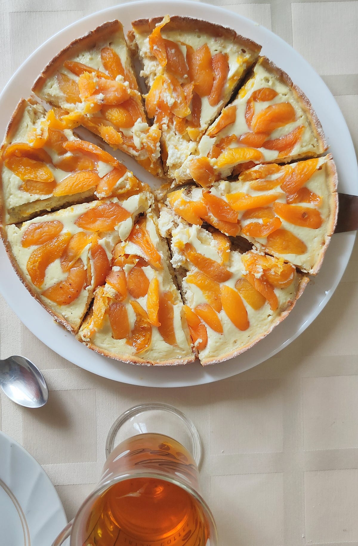 Big Apricot Tart with frangipane. I was about to go to my friend’s ...