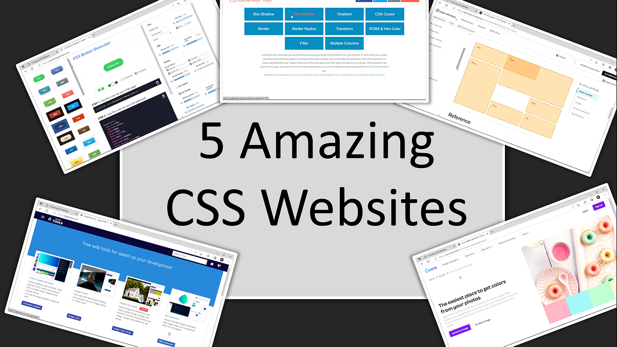 5 Amazing CSS Websites you should know about | by Ravi Shanker Kushwaha ...