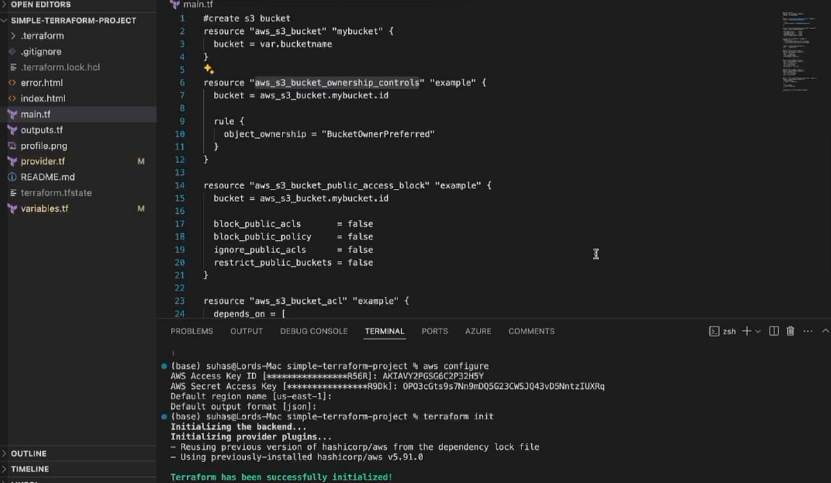 How to Host a Static Website on AWS S3 Using Terraform | by Suhas Tumati | Apr, 2025 | Medium