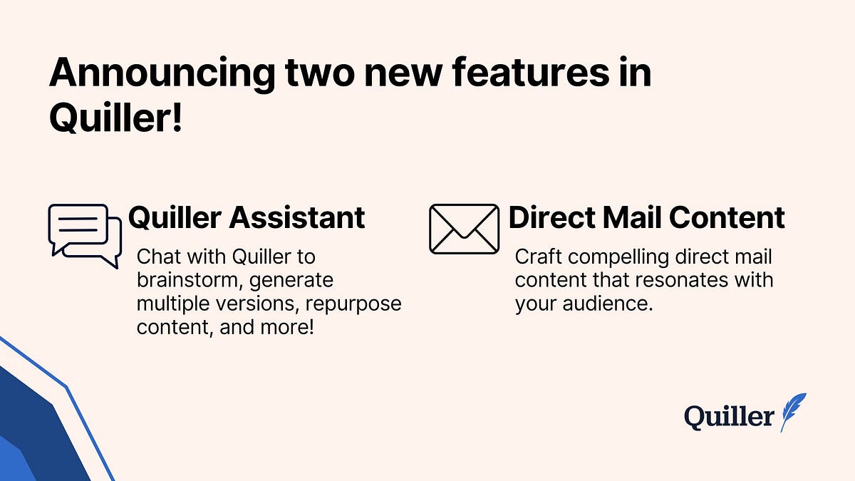 Quiller Upgrades: Two Big Feature Rollouts | by Jose Cornejo | Quiller ...