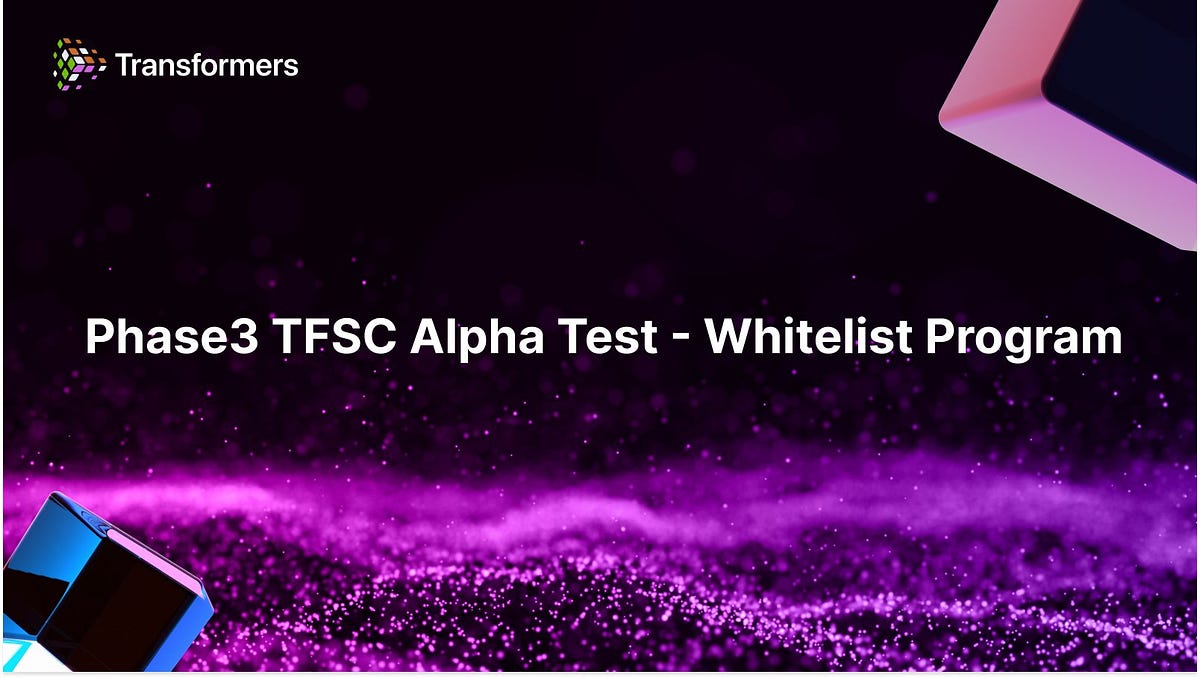 Headline: Phase 3 - TFSC Alpha Test - Whitelist Program. - Tonia ...