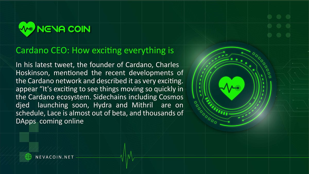 Cardano CEO: How exciting everything is - Neva Coin - Medium
