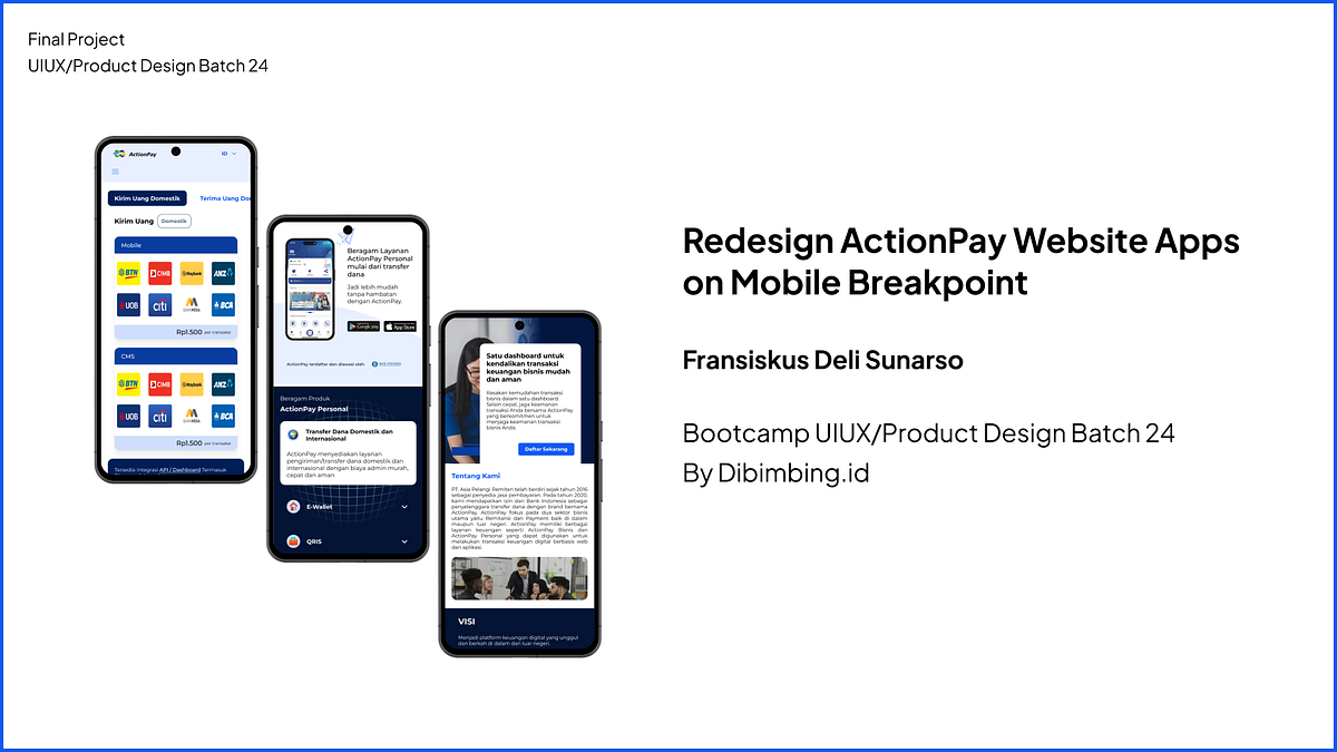 Redesign ActionPay Website Apps on Mobile Breakpoint | by Fransiskus Deli | Medium
