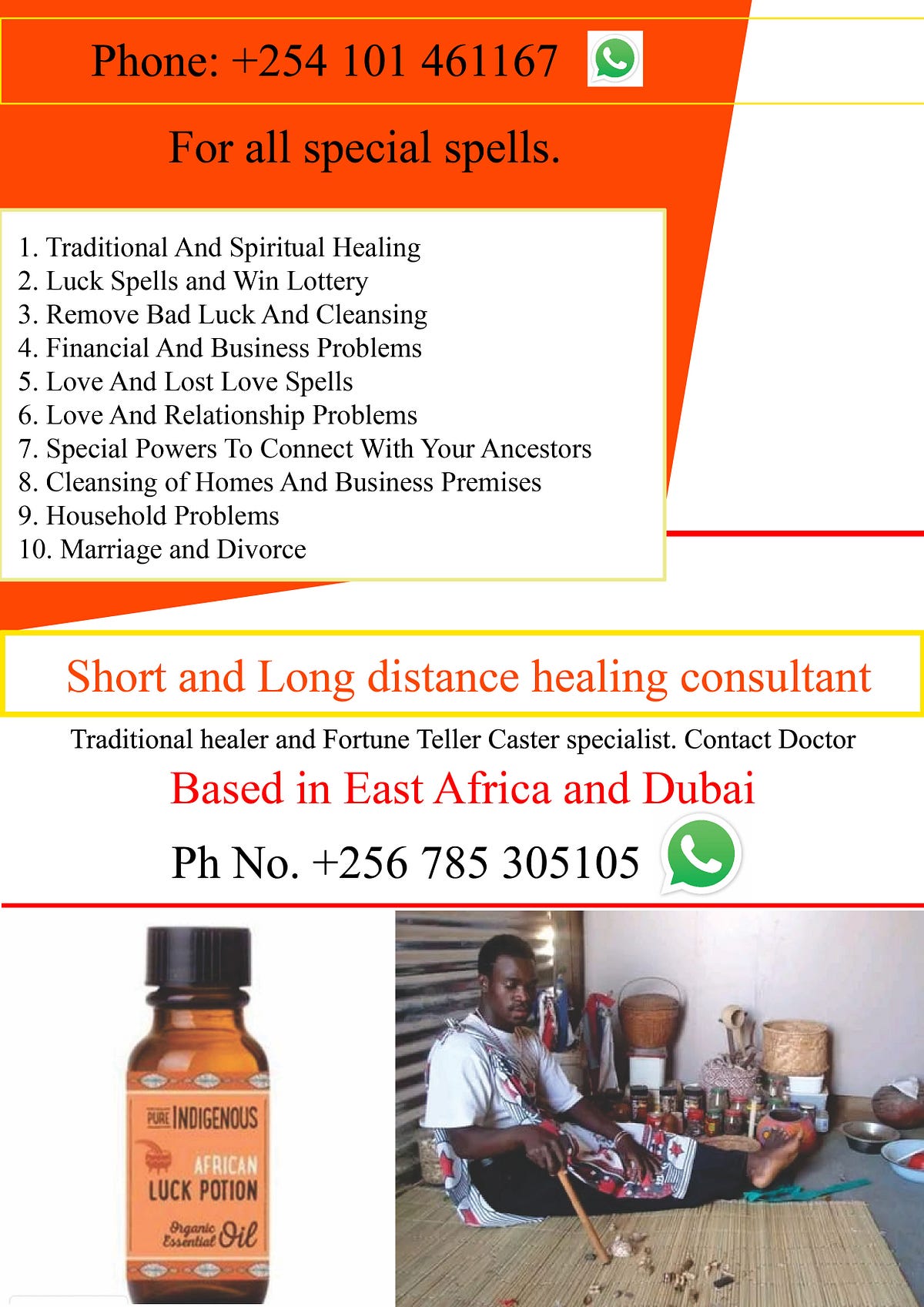 Best Spiritual Doctor Call +254 101 461167 | WhatsApp | by African ...