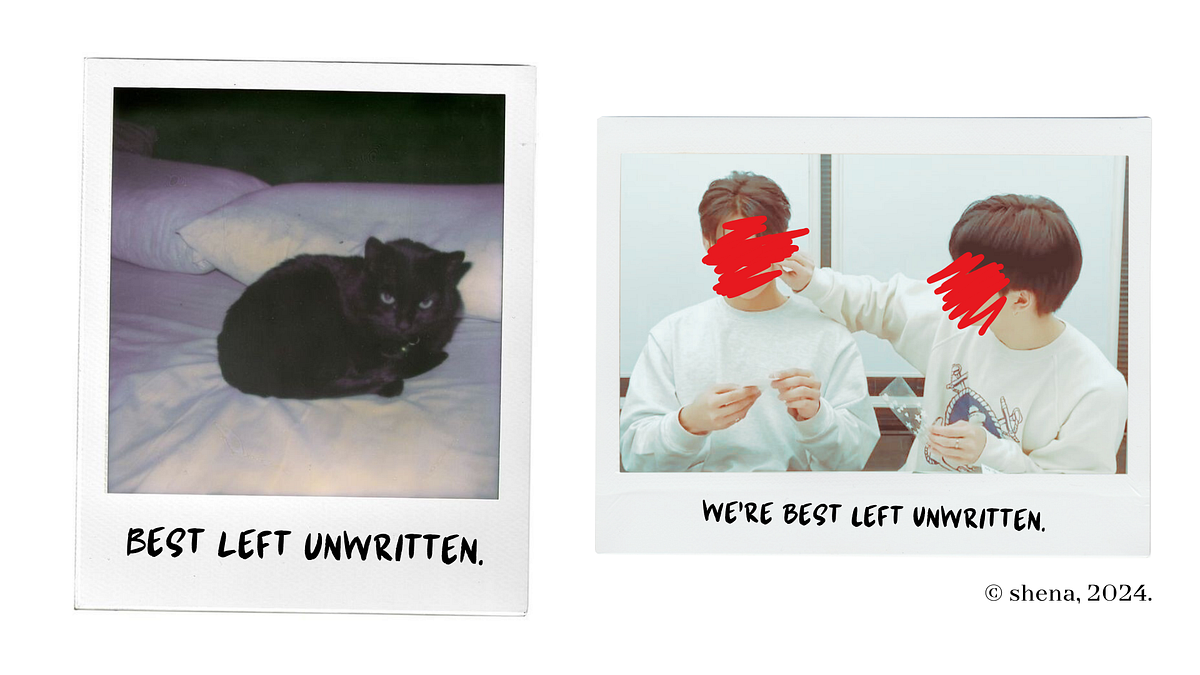 Best Left Unwritten.. © shena, 2024. | by shena | Medium