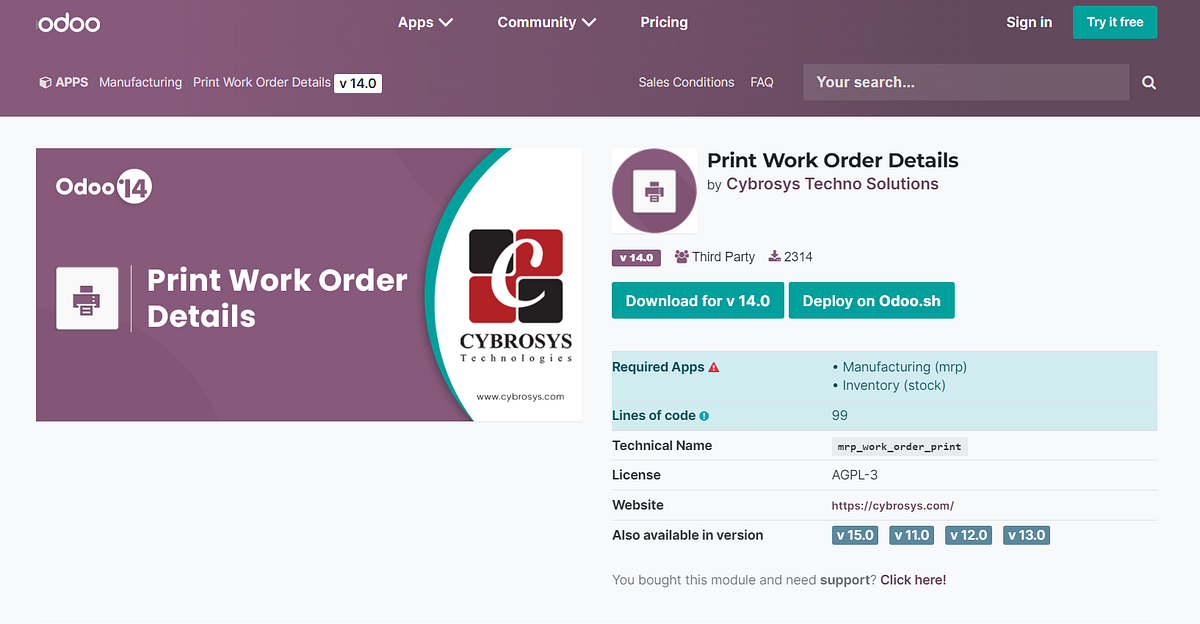 Tutorial Penggunaan Addons Print Work Order Details| Odoo 14 | by Hamzah Arrayhan | Medium