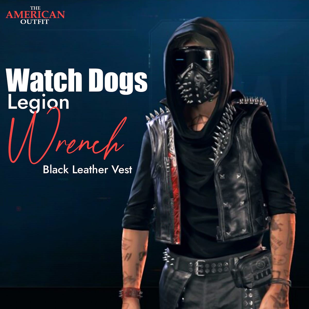 Watch Dogs Legion Wrench Vest - The American Outfit - Medium
