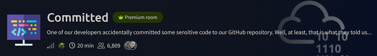 TryHackMe — Committed (THM) - Corlis - Medium