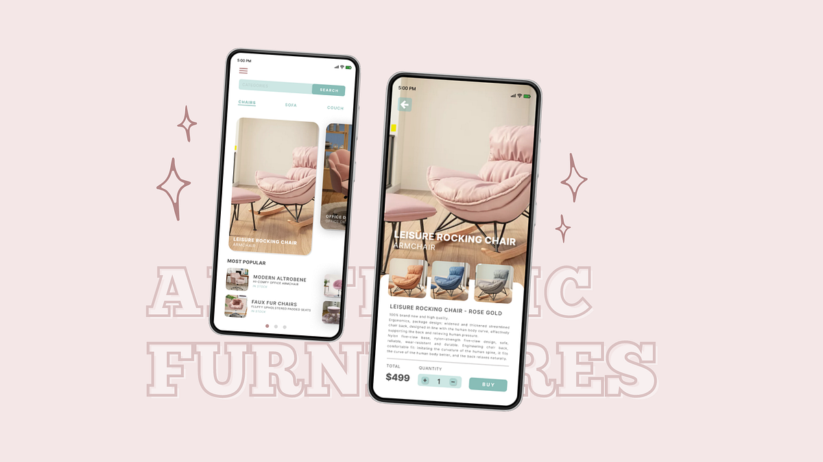 My Aesthetic Furniture Mobile App and Styles Application | by My UI/UX ...