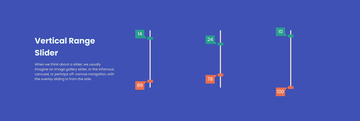Vertical Range Slider — Vue.js. When we think about a slider, we… | by XD | Medium