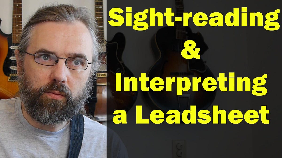 Sight-reading and interpreting a Jazz Standard Leadsheet | by Jens ...