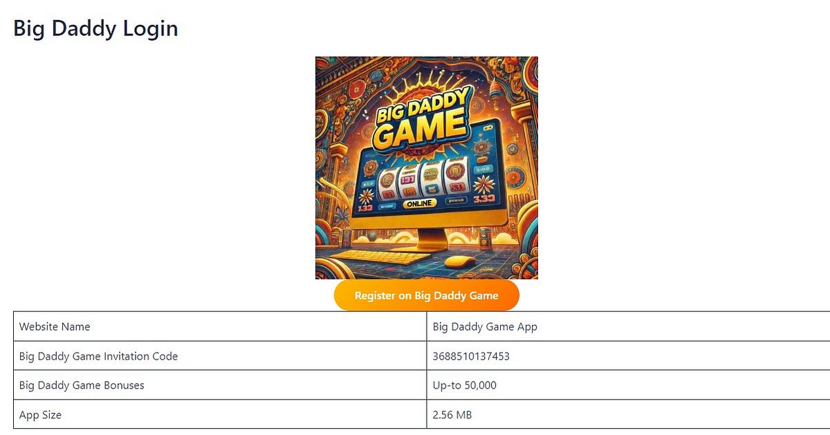 Big Daddy Game: Essential Skills to Become a Pro | by Littletinytitties ...