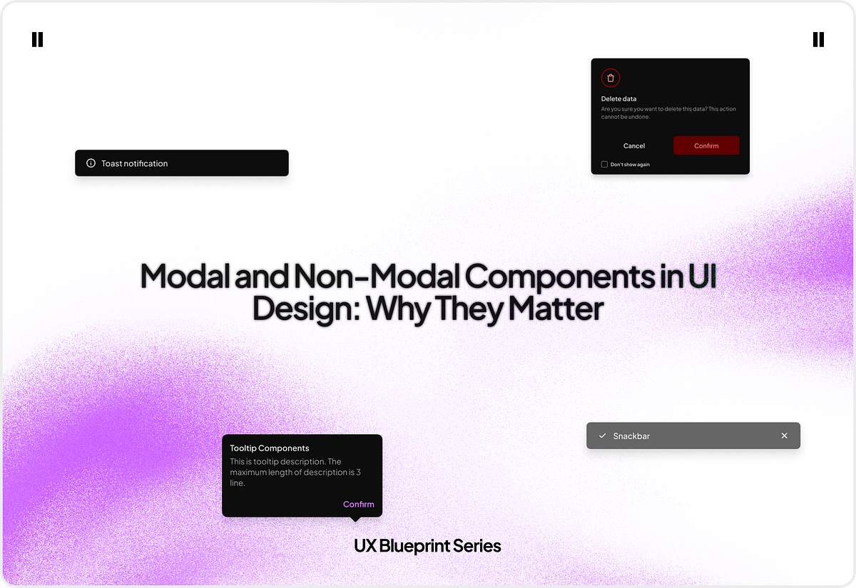Modal and Non-Modal components in UI design and why they matter | Bootcamp