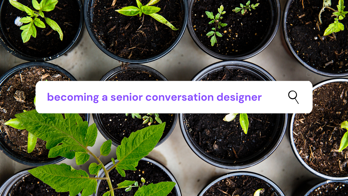 Becoming a senior conversation designer: how to tell when you’ve made ...