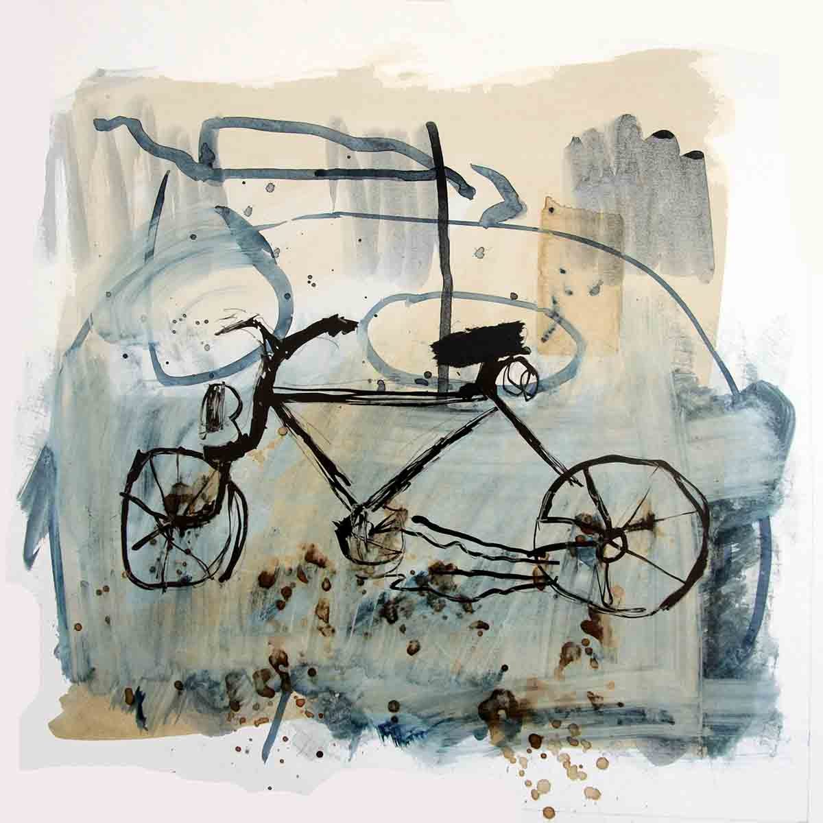“Blue Day”. Daniela Morariu Ink on Paper 50x50 cm /… | by Strategie Art ...