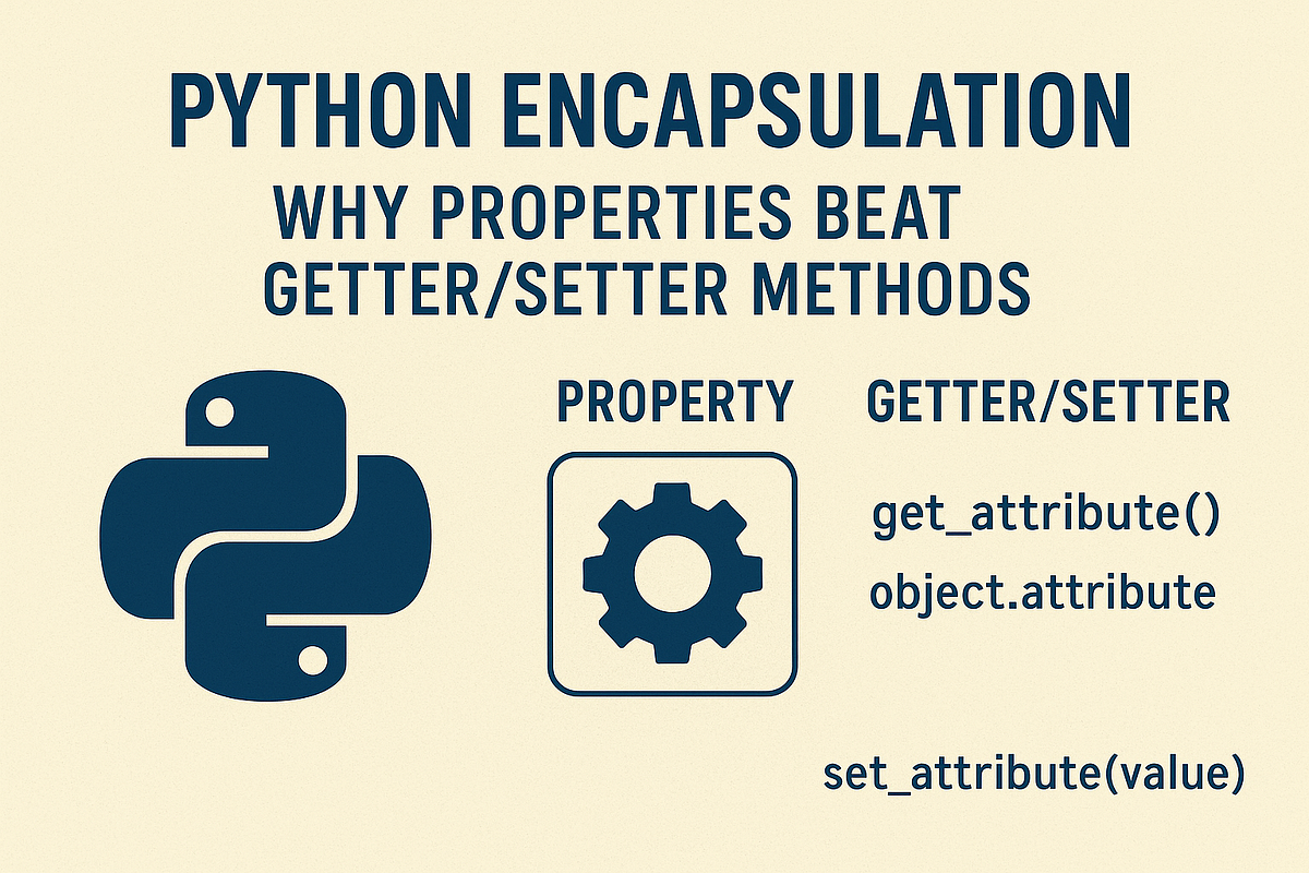 Python Encapsulation: Why Properties Beat Getter/Setter Methods | by Satyam Warghat | CodeX ...
