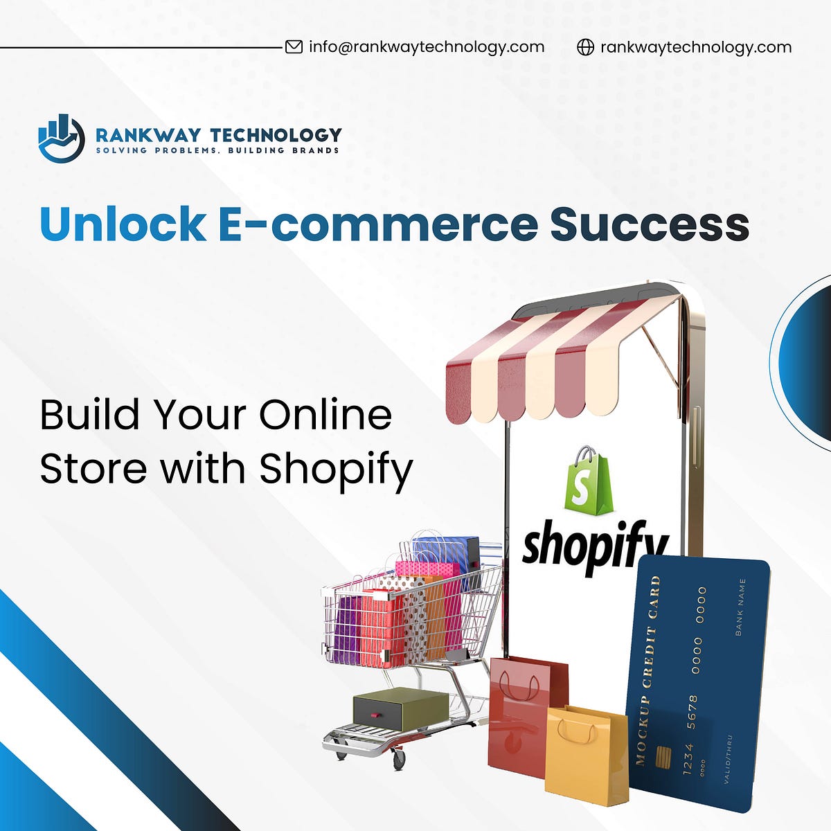 Unlock E-commerce Success Build Your Online Store With Shopify - RankWay Technology - Medium