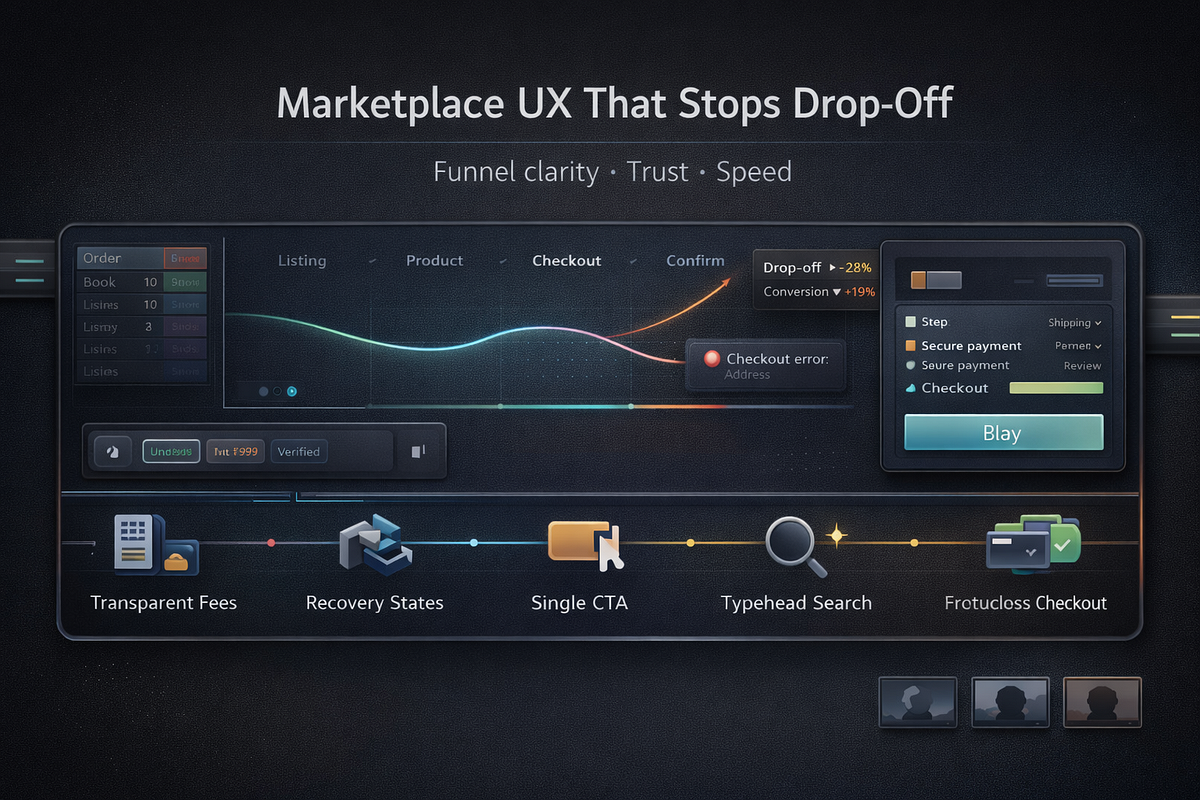 5 Marketplace UX Fixes That Cut Drop-Off Overnight | by Vectorlane ...