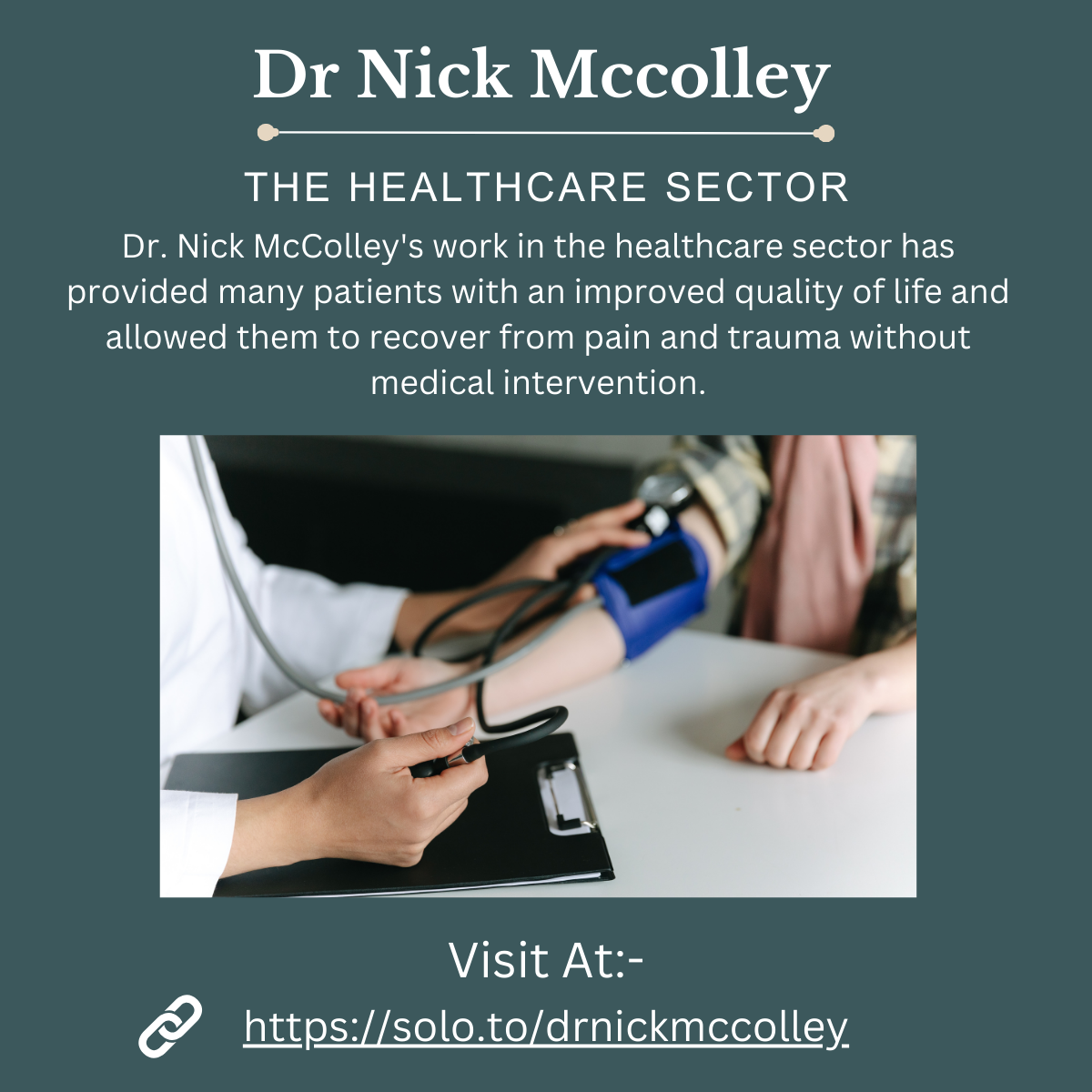 Dr Nick Mccolley — The Healthcare Sector - Dr Nick Mccolley - Medium