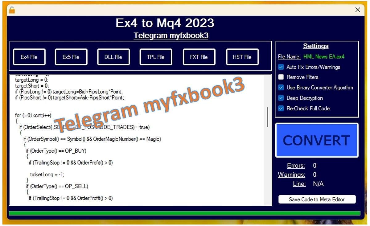 Ex4 to Mq4 Converter : Transforming Unlocking Forex Robot Signals Mastery “Dive deep into the ...