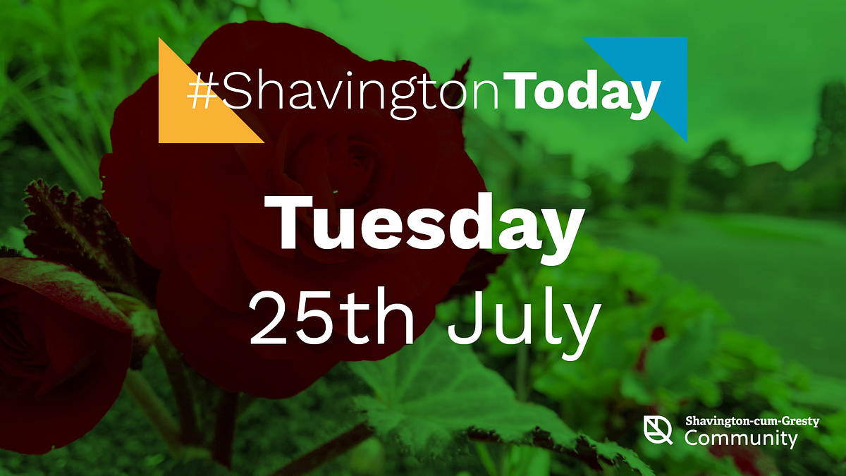 Tuesday 25th July: What’s On. Including Friendship Lunch, GLOW, 2nd ...