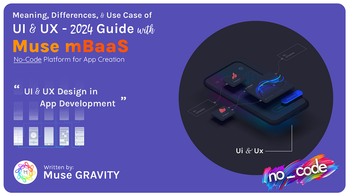 UI & UX Meaning, Difference, Uses (2024 Guide) | by Muse GRAVITY | Muse GRAVITY Blog