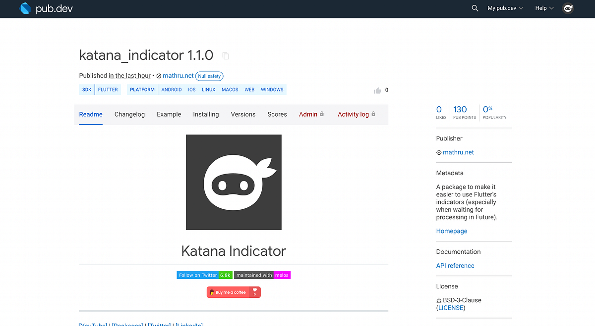 Dar[Flutter] Created a package that makes it easy to implement indicators that block operations ...