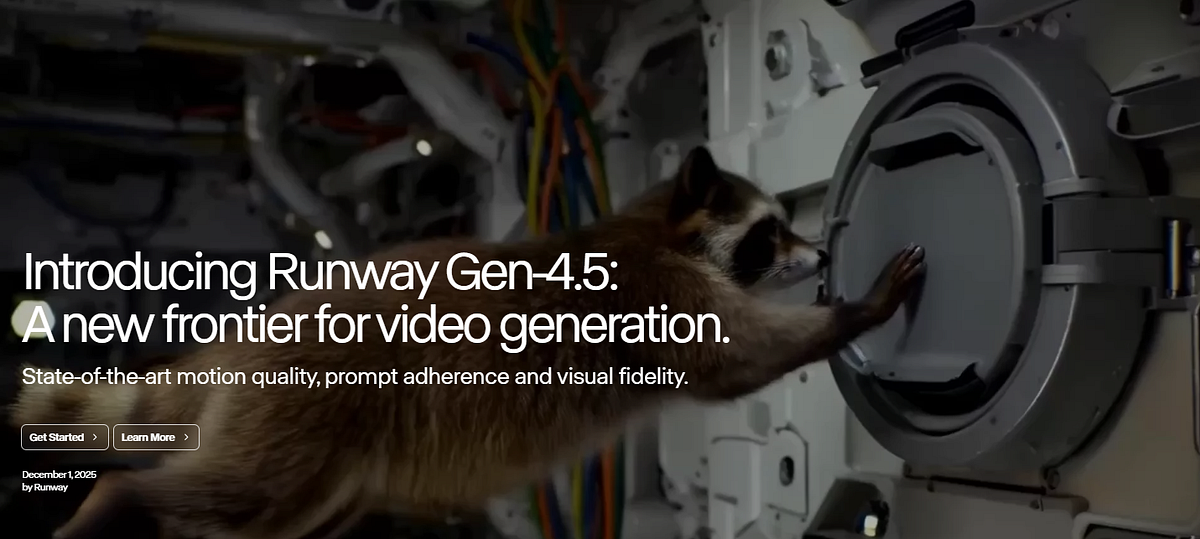 Runway Introduces Groundbreaking Gen-4.5 Video Generation Model | by ...