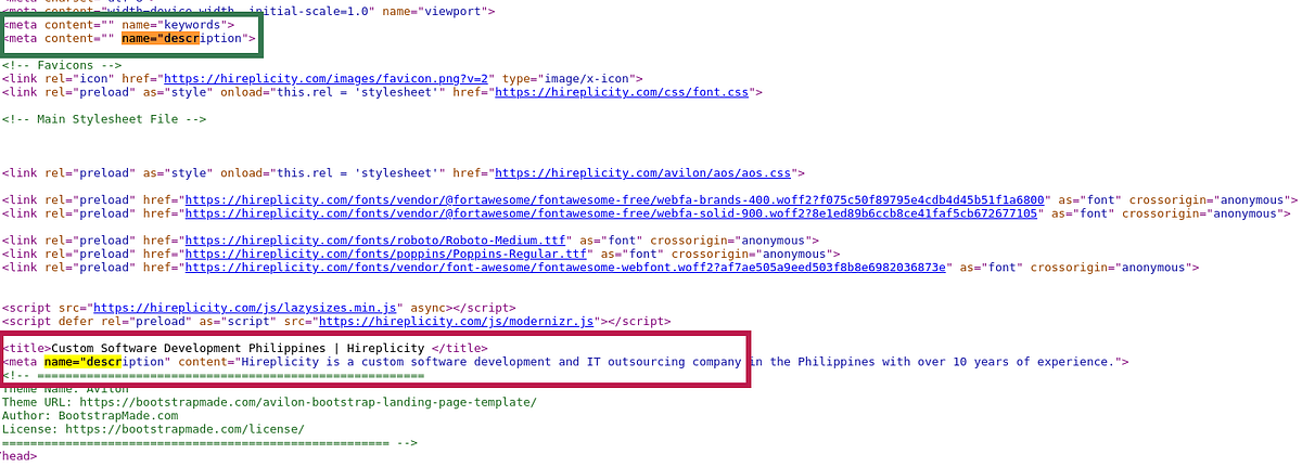 Fixing a missing meta description | by Bal Marsius | Medium