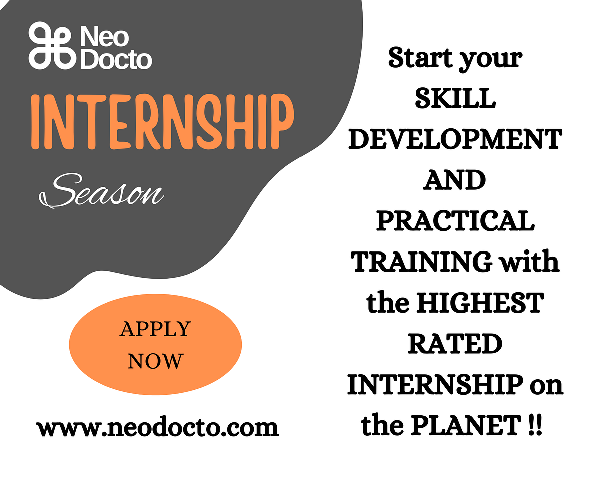 🌟 Exciting Internship Opportunity at Neodocto! 🌟 | by Hafsashaikh | Aug ...
