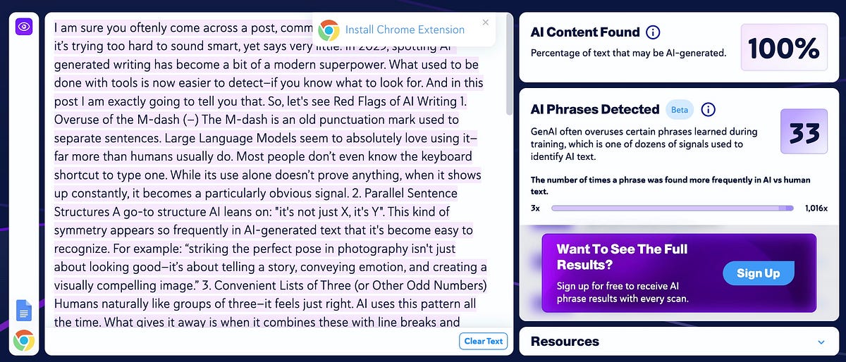 How to Detect AI-Generated Articles | No Time