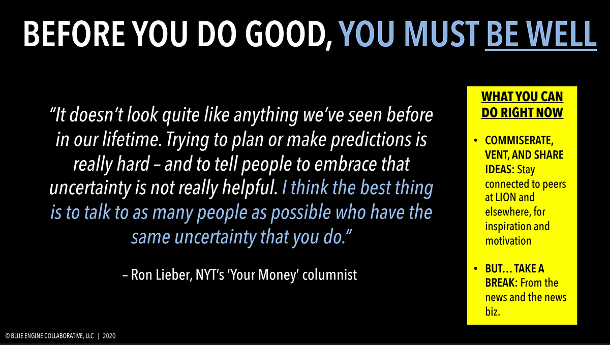 Three things to do right now to strengthen your local news business ...