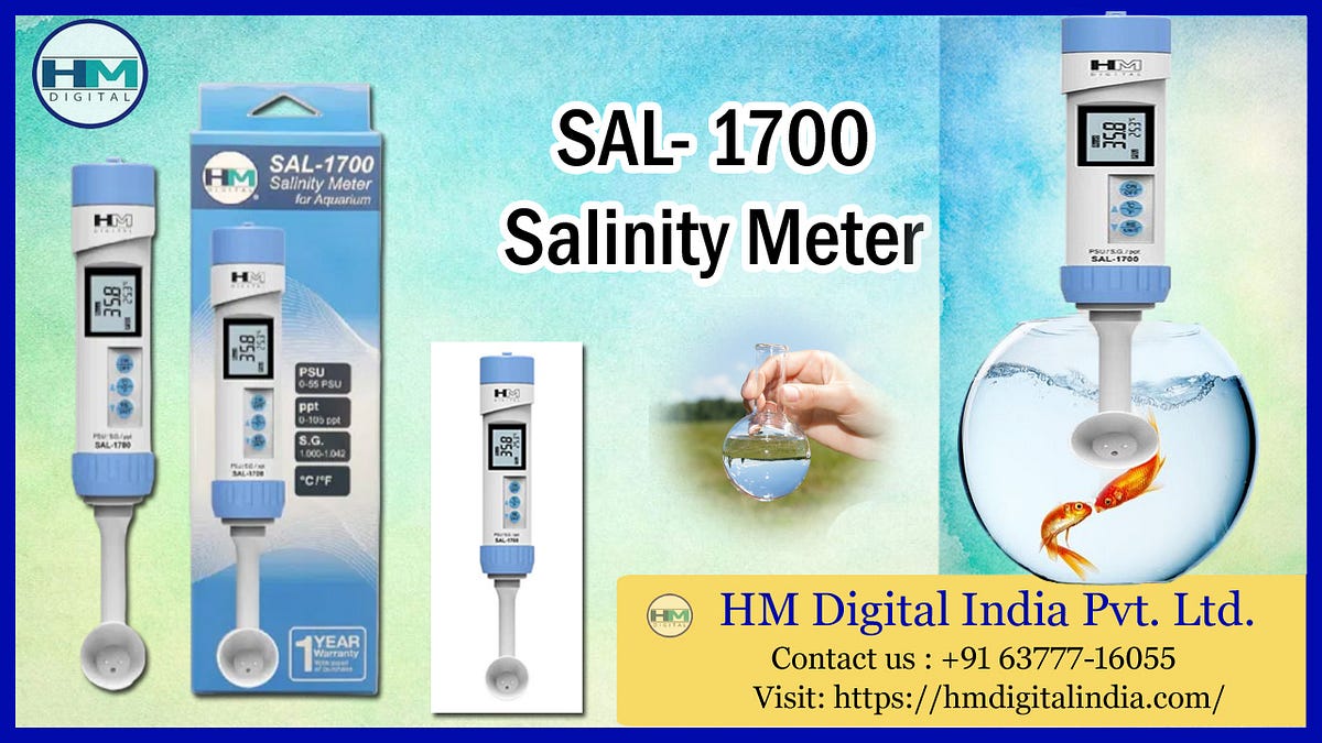 SAL-1700 Salinity & Temperature Testing Pen - HM Digital - Medium