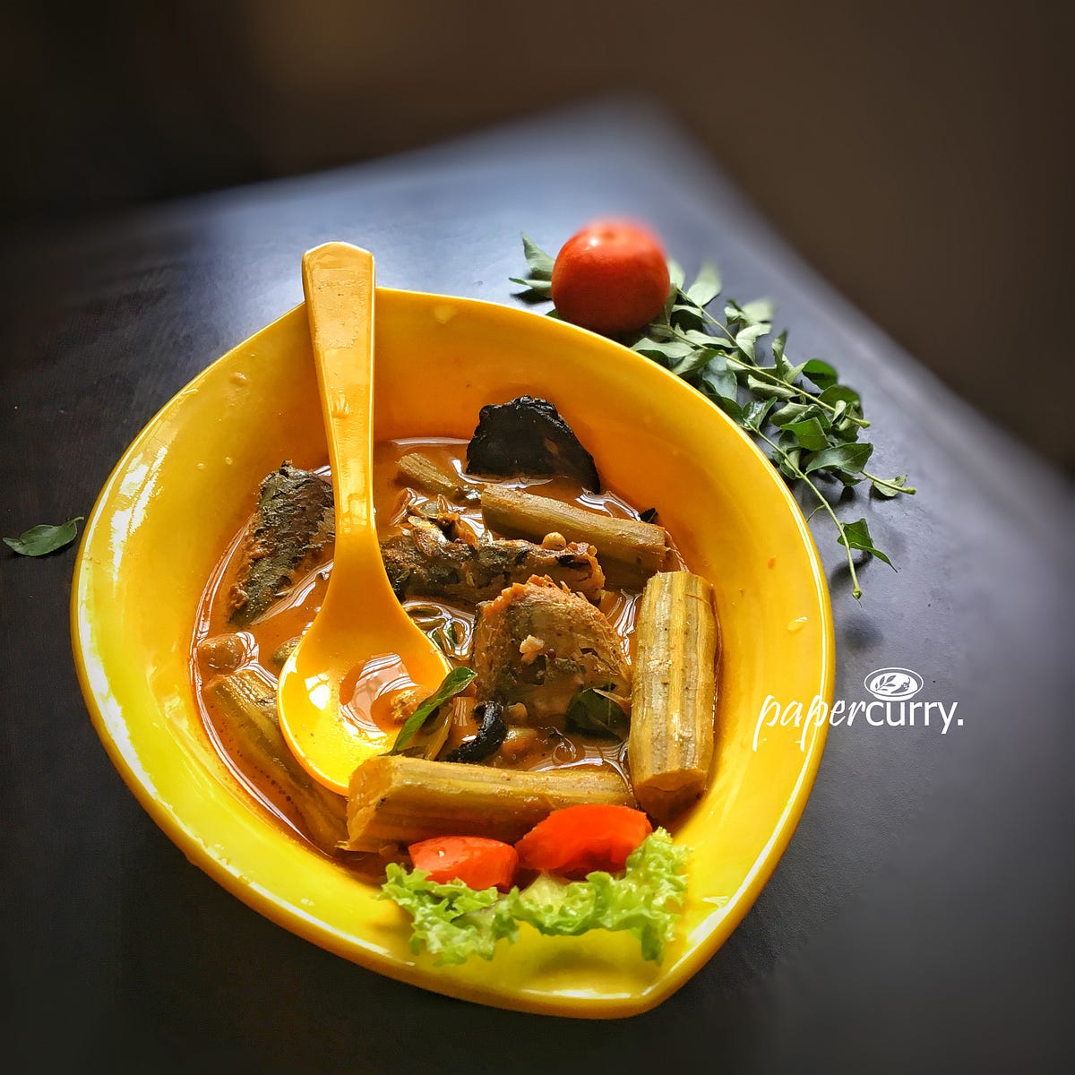 Fish curry with drum stick and tomato. | by Paper Curry | Medium