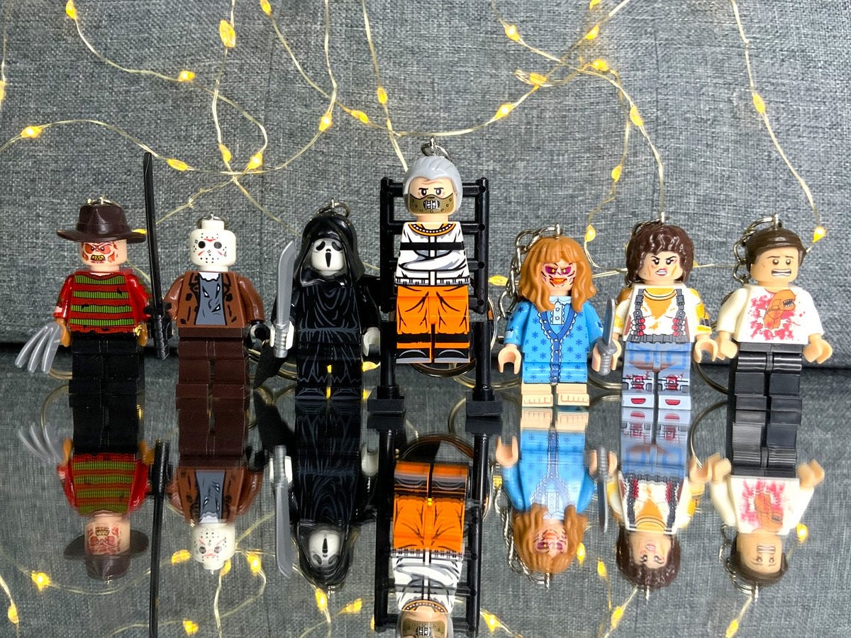 Custom made Horror themed minifigure keyring/keychain — Choose from ...