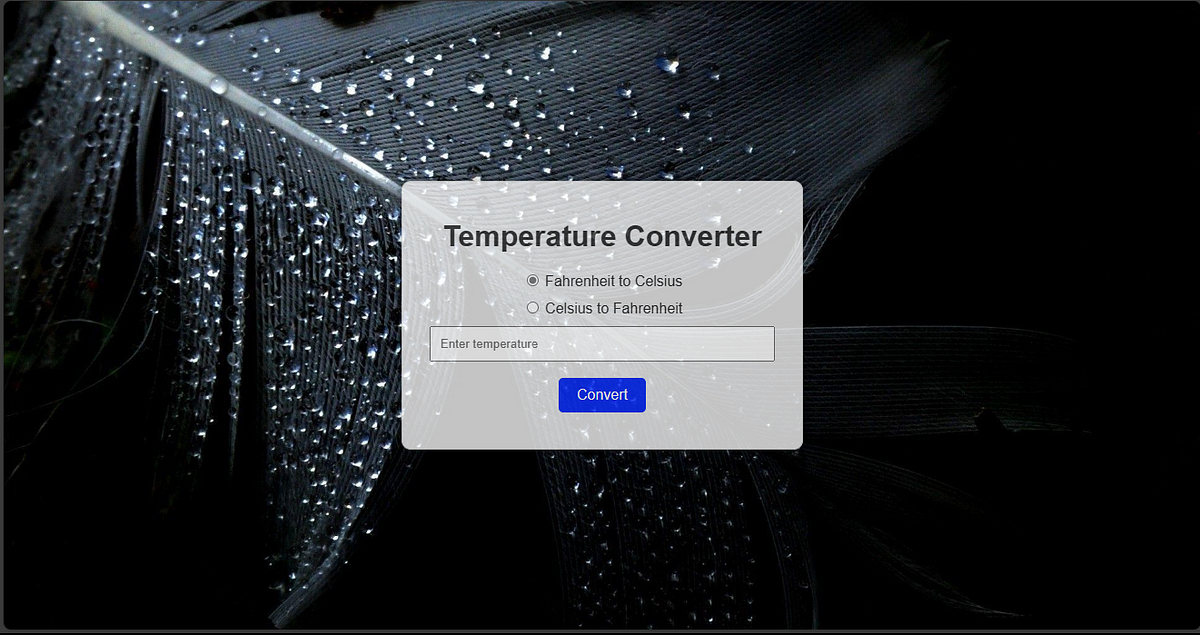 Building a Temperature Converter Website A Step by Step Guide by Rujuta M Medium