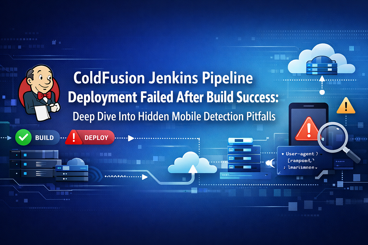 ColdFusion Jenkins Pipeline Deployment Failed After Build Success: Deep ...
