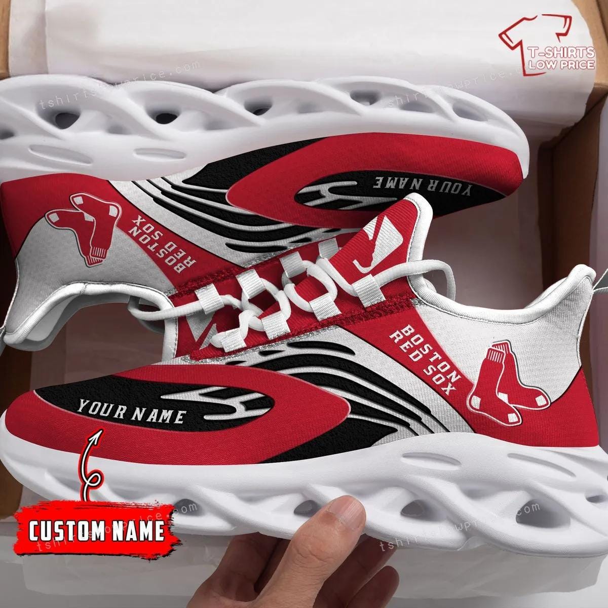 Boston Red Sox MLB Max Soul Shoes Sneakers | by Kershaw Landrada | Jun ...