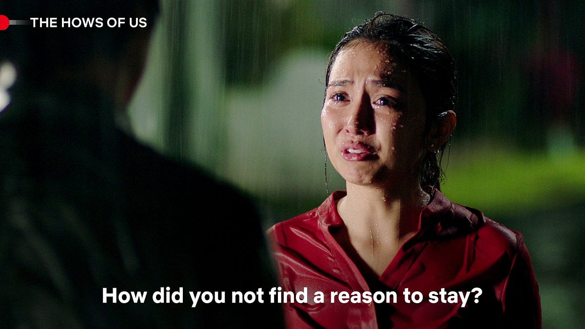 how could you give up so easily?. how did you not find a reason to stay ...