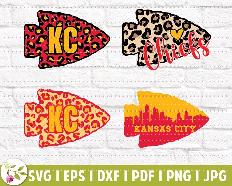 Kansas City Arrow Heads EPS | Chiefs SVG | Football Lover | Kansas City ...