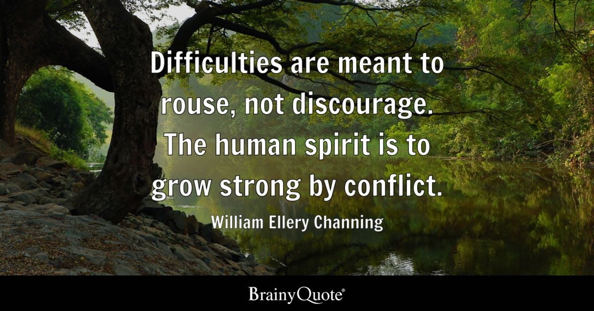 Difficulties are Meant to Rouse, not Discourage: Nurturing the ...
