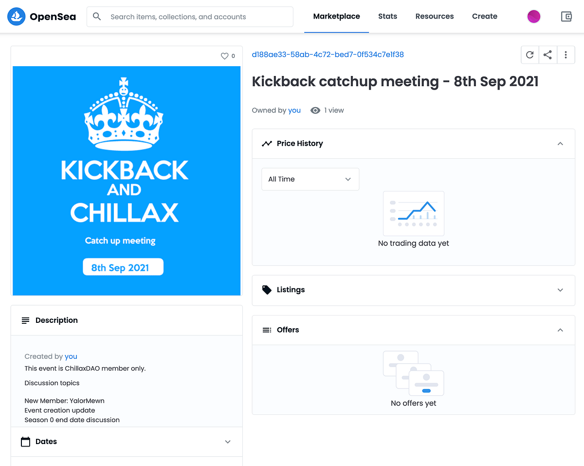 Use Kickback NFT for token gated online events | by makoto_inoue | wearekickback | Medium
