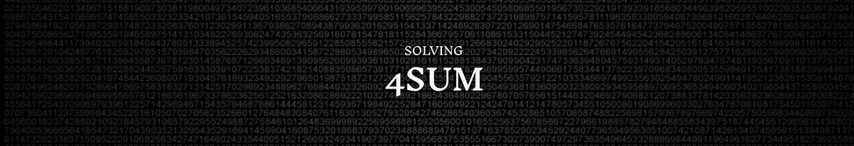 4Sum. Two Pointers, Arrays | by Gokul Varadan | Medium