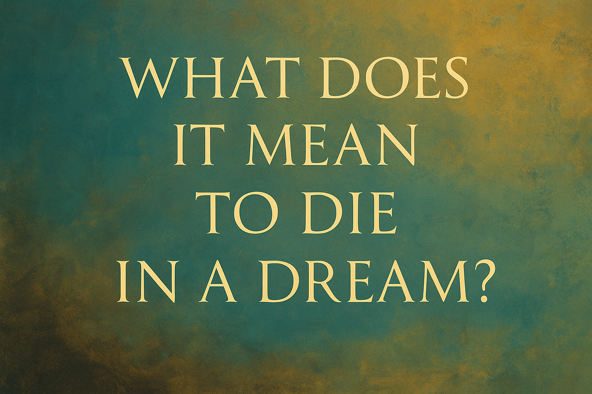 What Does it Mean When You Die in a Dream? | Signs of Our Lives