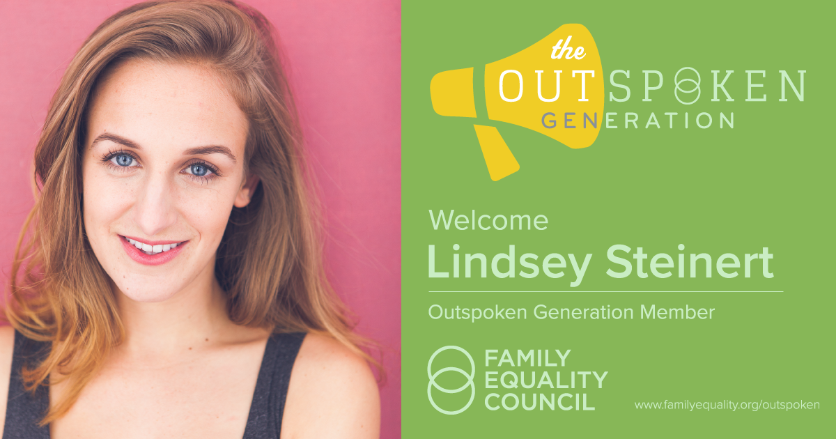 Outspoken Generation Welcomes Lindsey Steinert | by Family Equality | The Family Room | Medium
