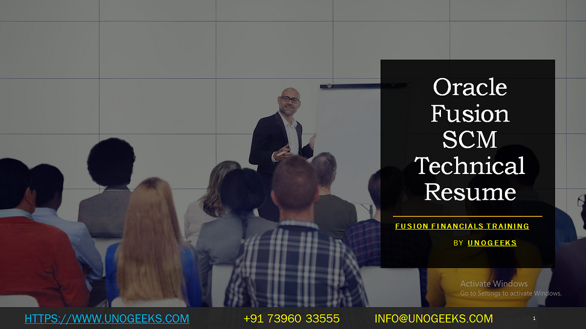 Oracle Fusion SCM Technical Resume | by Shiva Yarlagadda | Medium