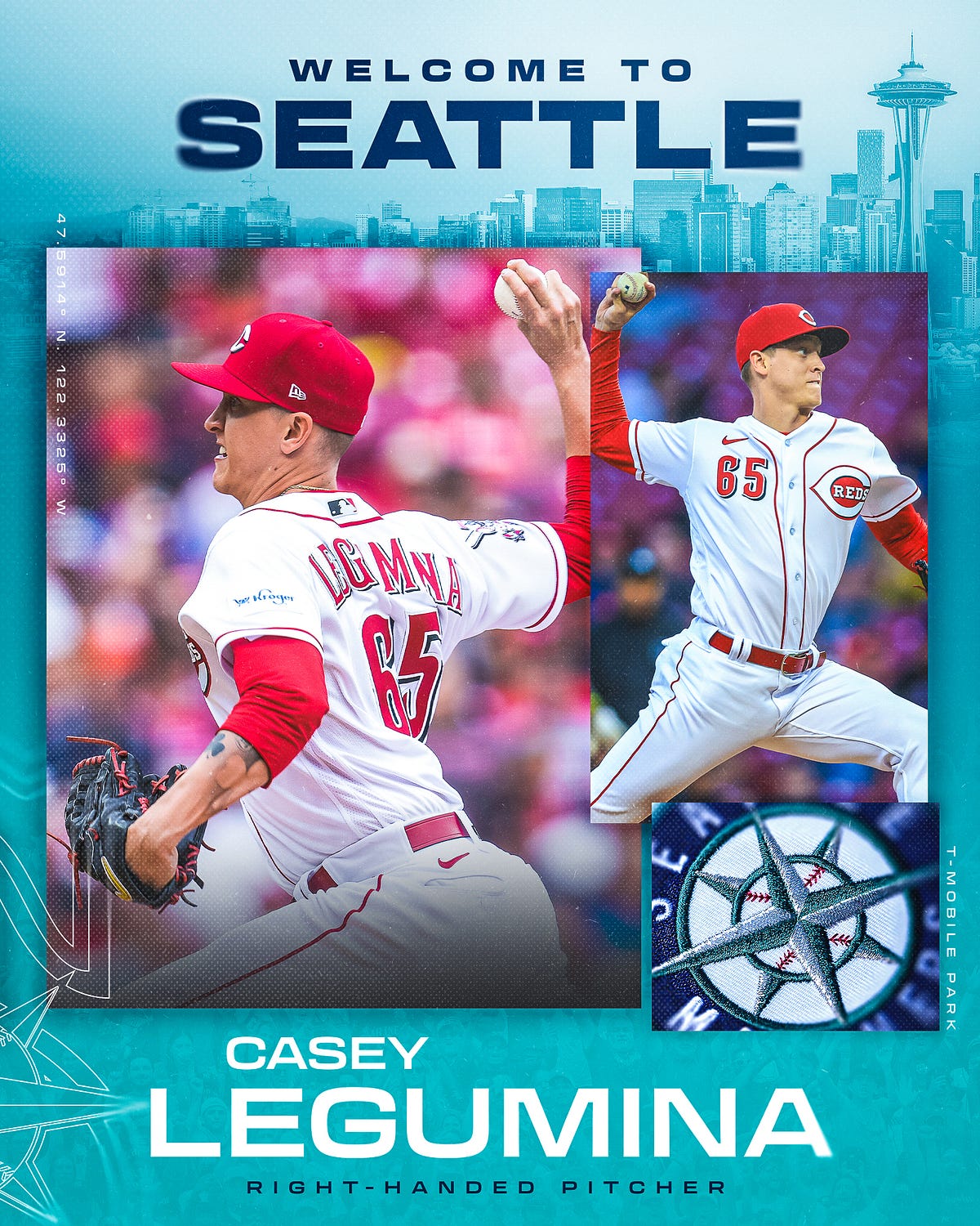 Mariners Acquire RHP Casey Legumina from Cincinnati | by Mariners PR ...