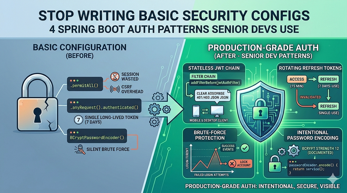 Stop Writing Basic Security Configs: 4 Spring Boot Auth Patterns Senior ...